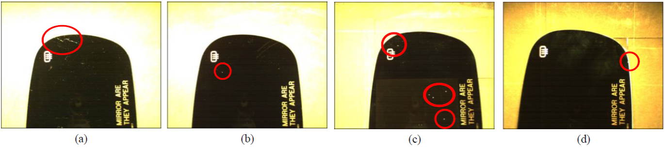 Optical inspection of appearance faults for auto mirrors using Fourier ...