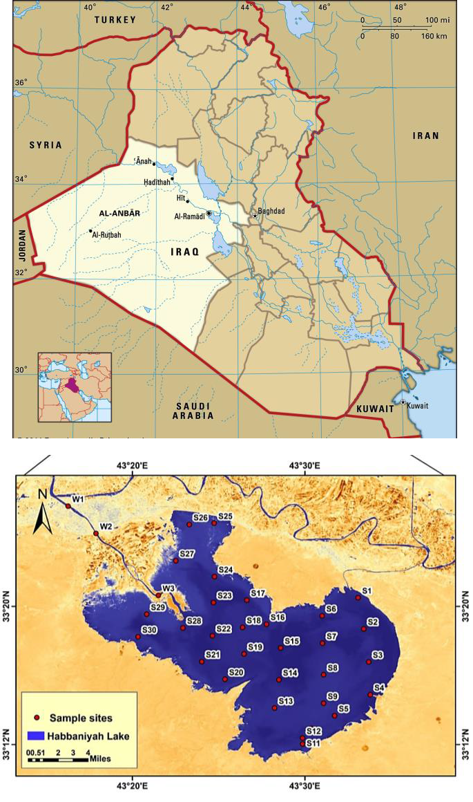 Heavy metals assessment in sediments bed of Habbaniyah Lake, Iraq