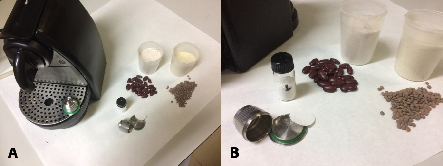 Hard Cap Espresso Machine Extraction of Polyphenolic Compounds from Pulses