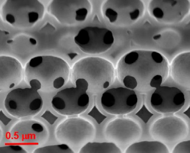 Microstructures of Binary Oxides with an Inverse Opal Structure Used as ...