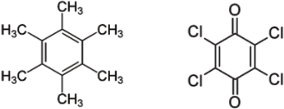 Formation of hexamethylbenzene: chloranil charge transfer nanocrystals