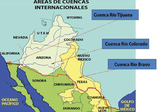 Mapa Del Acueducto Del Río Colorado