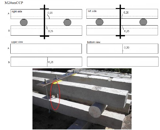 Durability analysis of reinforced concrete with loading induced cracks