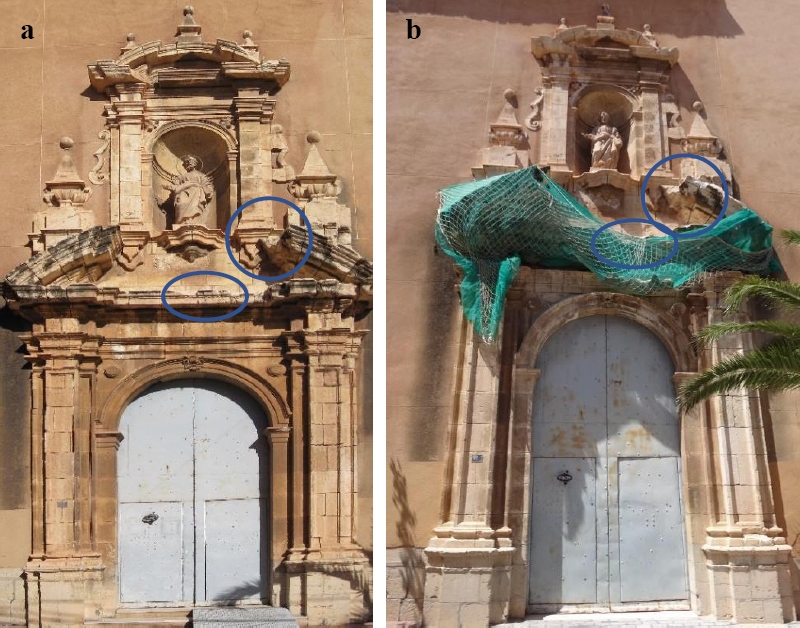Restoration of the facade of the church of San Pedro Apostol in Agost ...