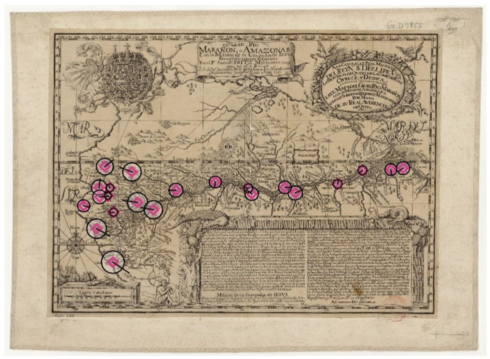 Analysis and comparison of maps made in the 18th century of the Amazon ...