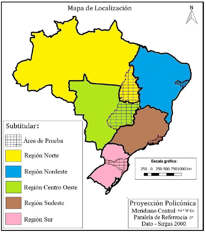 Prueba Del Mapa De Los Estados Del Sureste