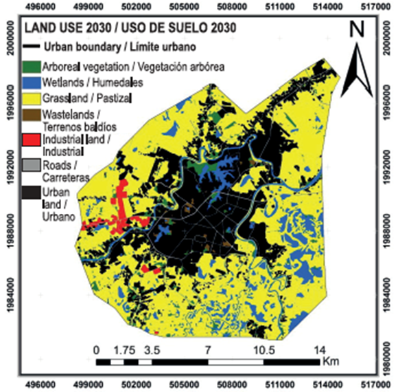 Analysis of land use change in an urban ecosystem in the drainage area ...