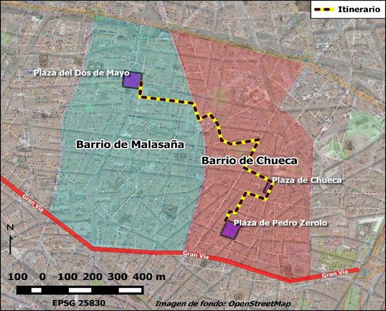 Itinerario didáctico multidisciplinar en Madrid: validación con ...
