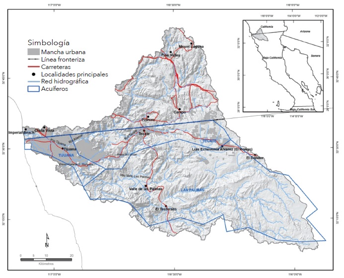 Mapa De La Cuenca Hidrográfica De California