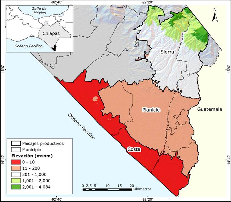 Cambios en la cobertura y uso del suelo en la región del Soconusco, Chiapas