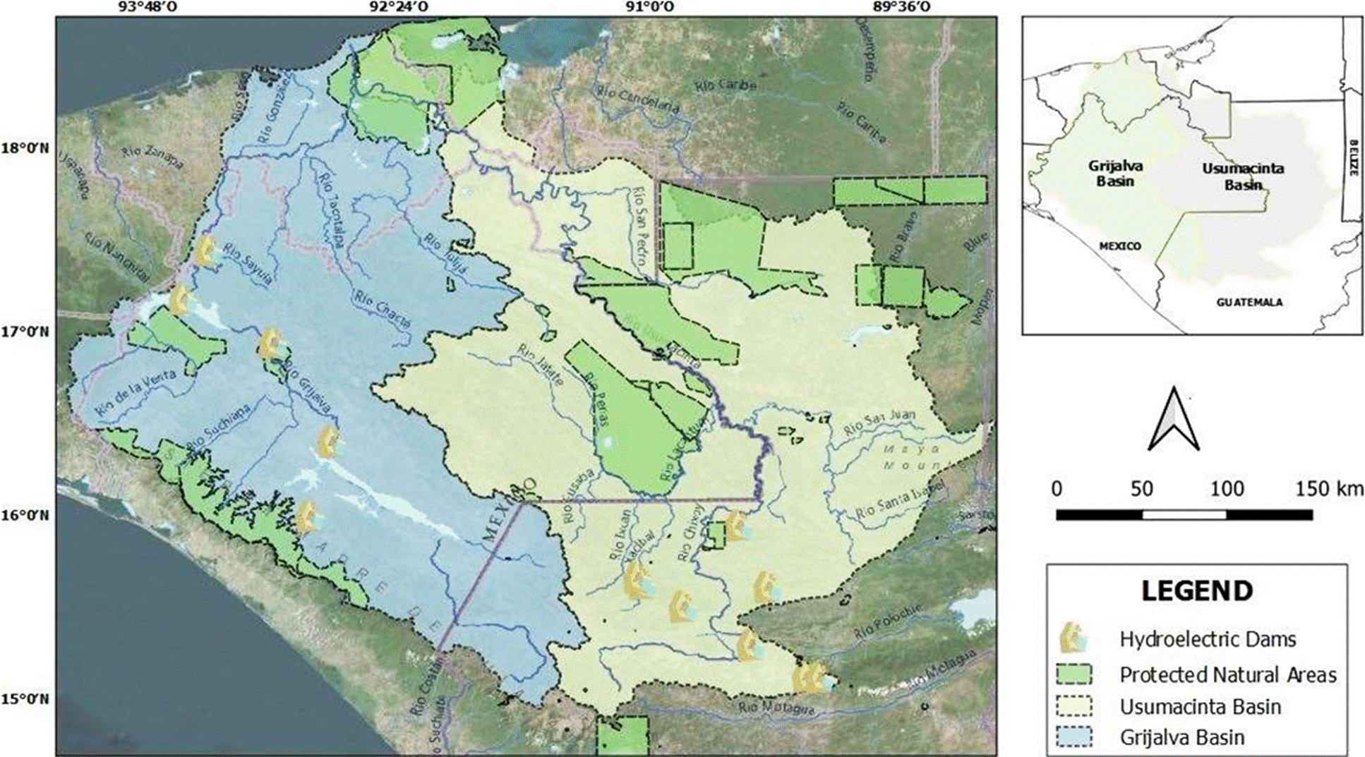 Precipitation patterns in Usumacinta and Grijalva basins (southern ...