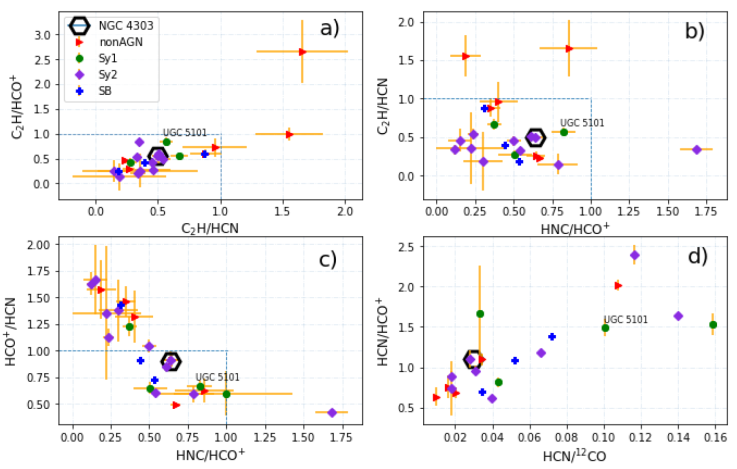 Dense Molecular Gas and Dusty Torus in NGC 4303