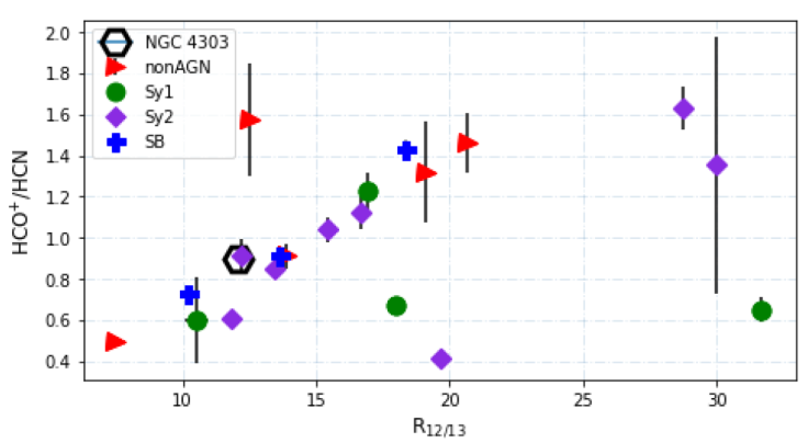 Dense Molecular Gas and Dusty Torus in NGC 4303
