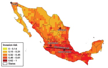 Identifying areas of high invasion risk: a general model and an ...