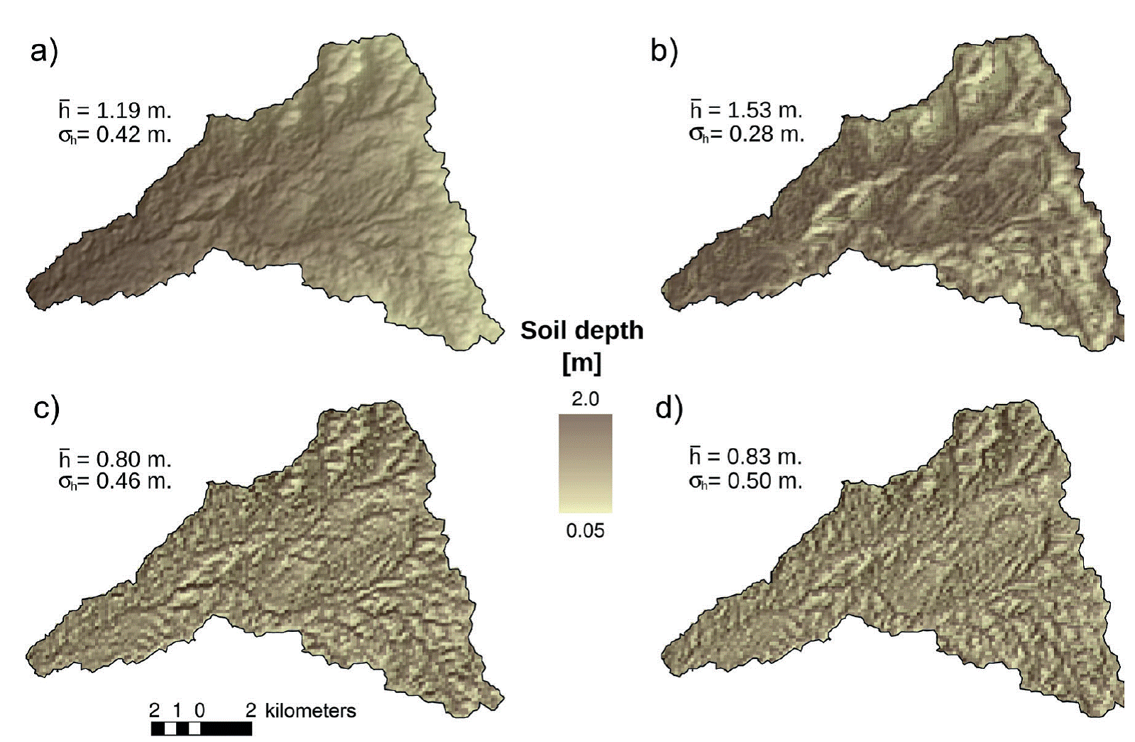 Impact of spatially-variable soil thickness and texture on simulated ...