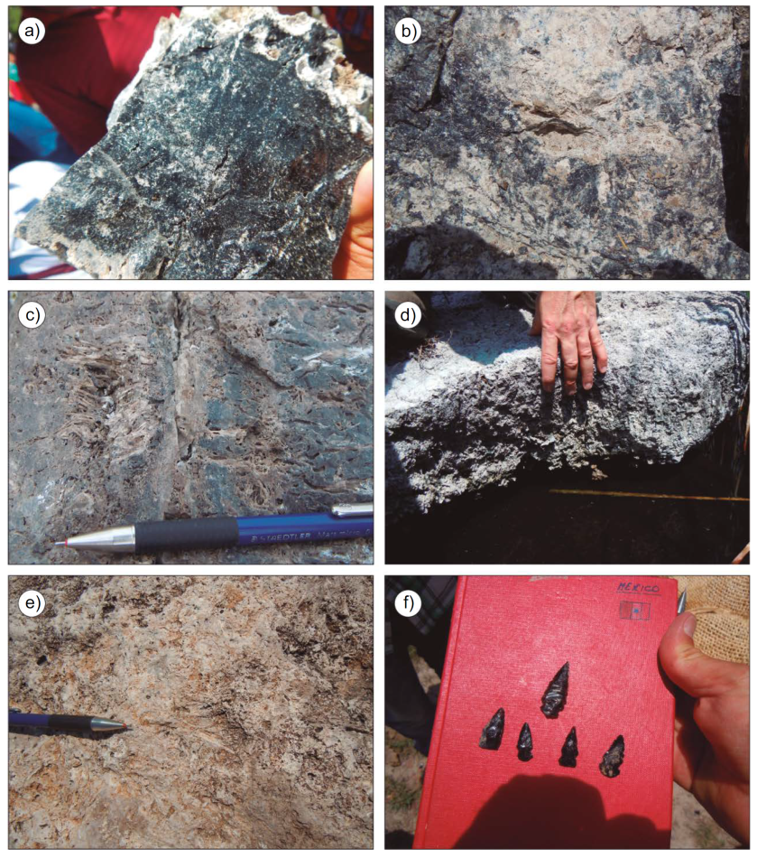 Litofacies y mineralogía de los depósitos de sínter de la zona ...