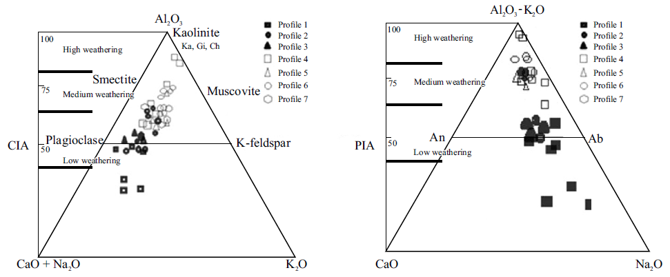 Chemical weathering in hardened volcanic horizons (tepetates) of the ...