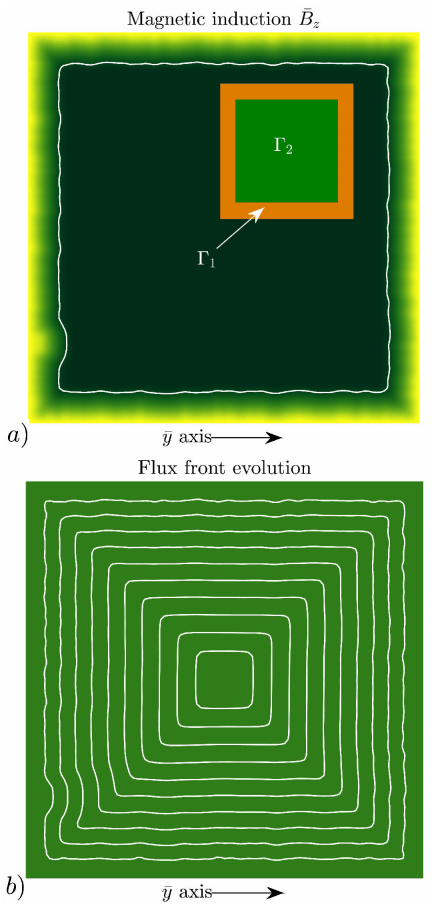Edge effects on the electromagnetic response of inhomogeneous type-II ...