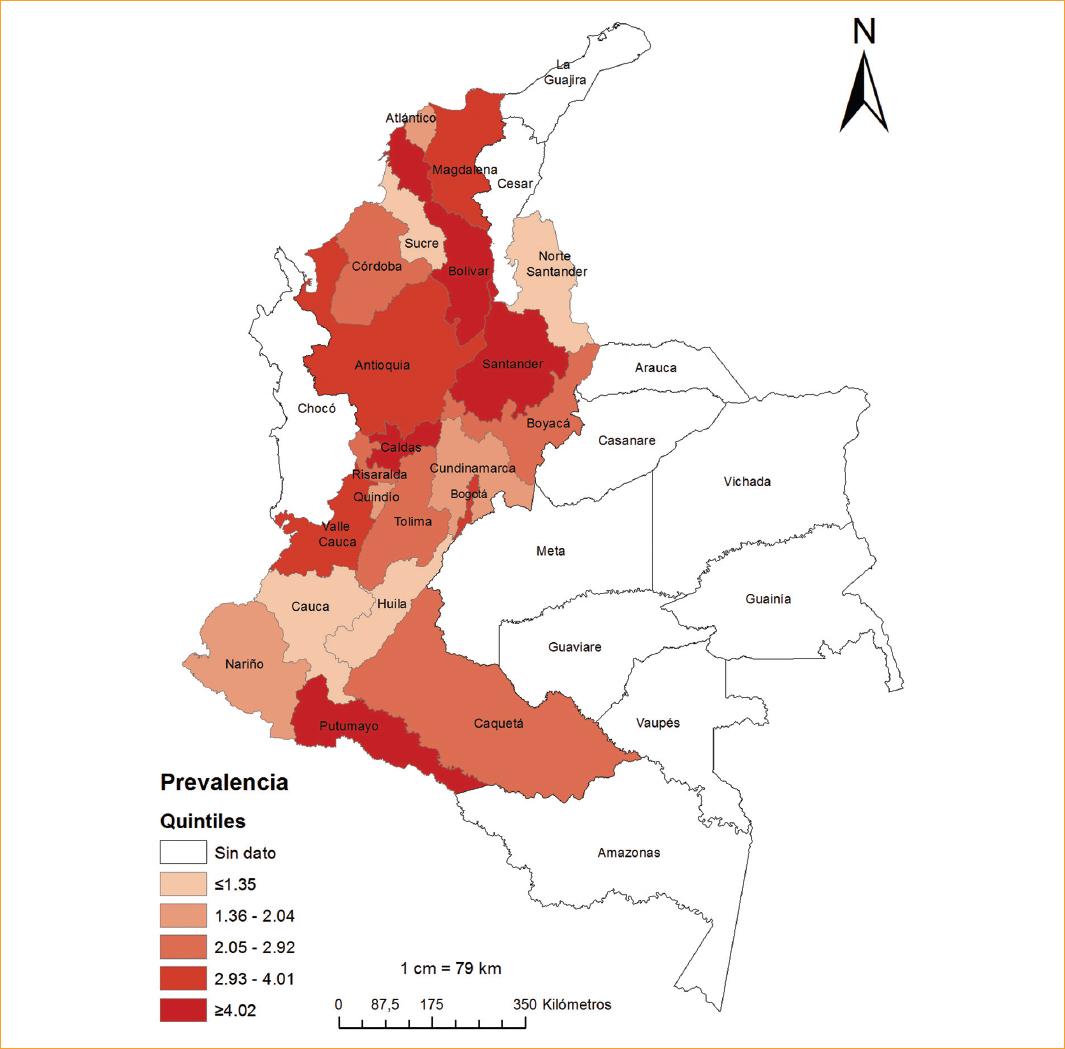 Personas atendidas por tuberculosis ocular en Colombia
