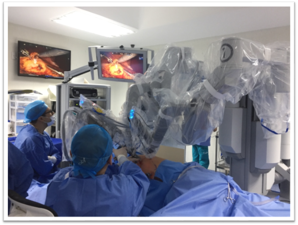 Nefrectomia simple laparoscópica robot asistida con extracción de pieza ...