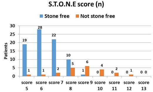 Evaluation of the STONE nephrolithometry score in predicting surgical ...