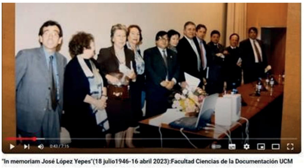 Webgrafía de José López Yepes (1946-2023): repertorio multimedia legado ...