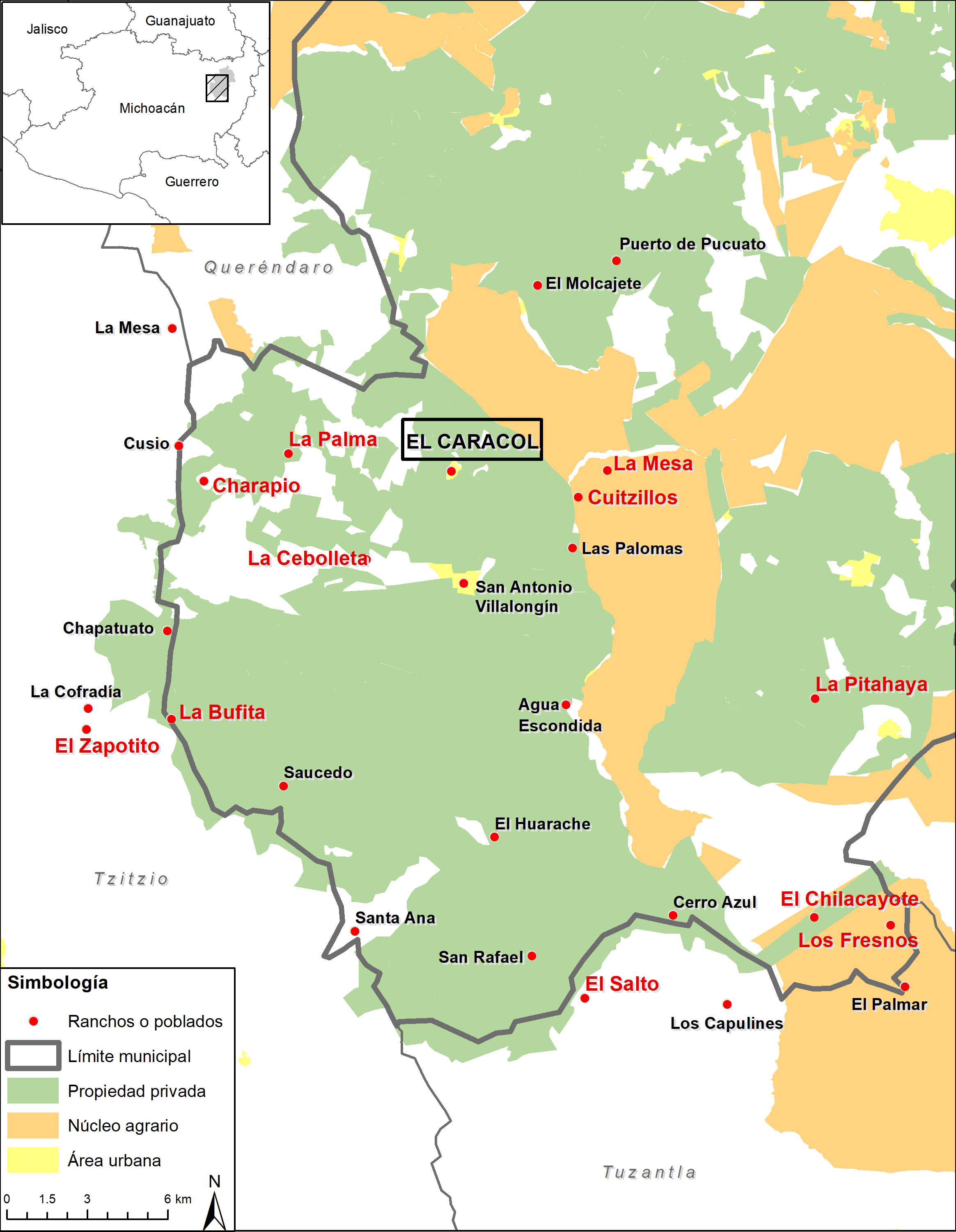 Mapa Geografico Del Estado De Michoacan Mexico Tierra Caliente