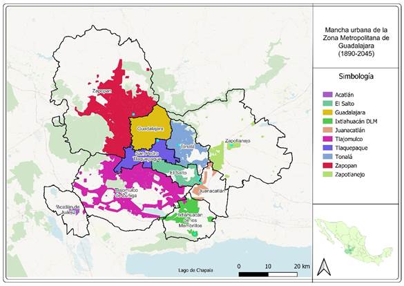 La Zona Metropolitana de Guadalajara: hacia una metrópolis (1910-2020)