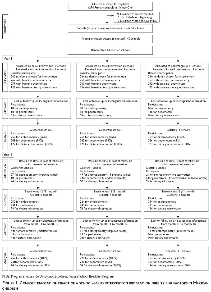 Impact of a school-based intervention program on obesity risk factors ...