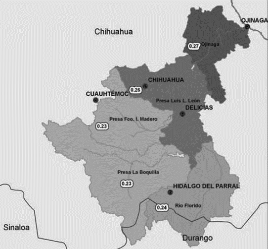 Mapa Ojinaga Dynamic Modelling Of The Climate Change Impact In The