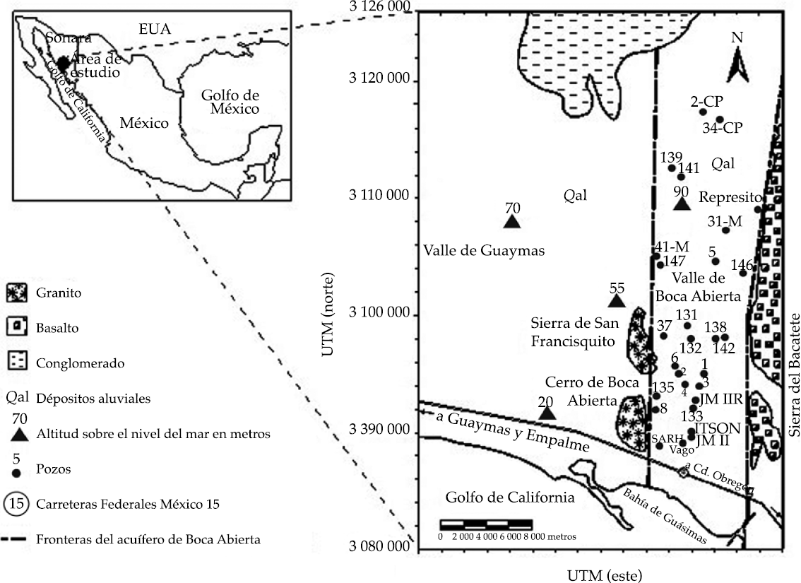 Modelo Seawat para intrusión salina en el acuífero de Boca Abierta, Sonora
