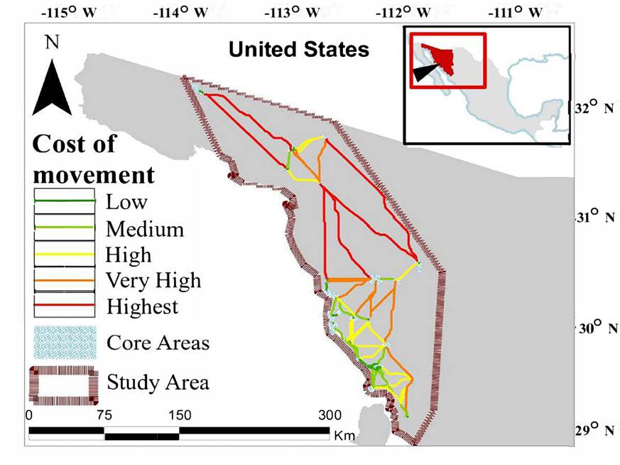 Mapping core habitats, landscape permeability, and movement corridors ...