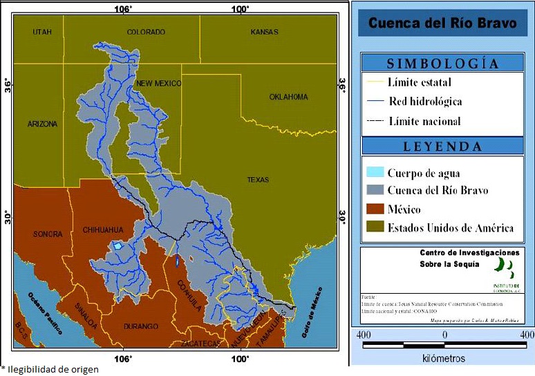 Caracterización de las sequías hidrológicas en la cuenca del río Bravo ...