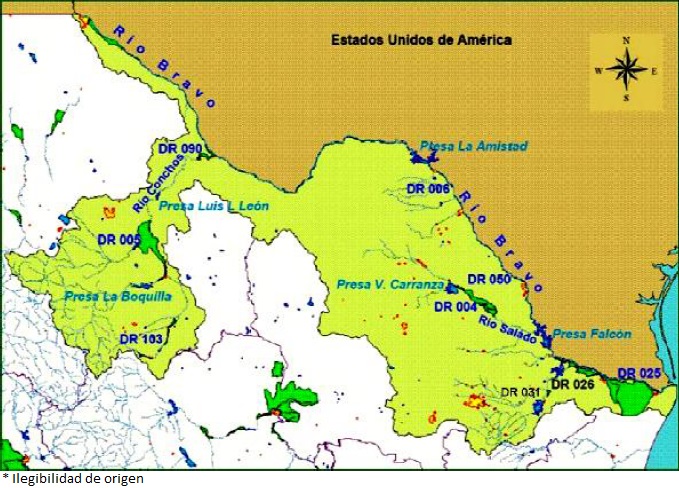 Caracterización de las sequías hidrológicas en la cuenca del río Bravo ...