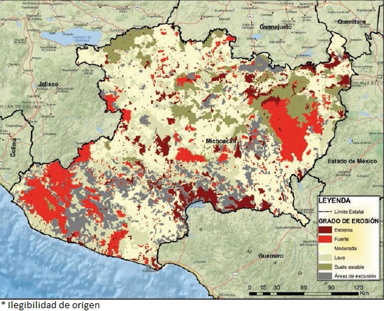 Mapa de erosión de los suelos de México y posibles implicaciones en el ...