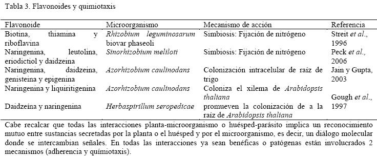 Quimiotaxis bacteriana y flavonoides: perspectivas para el uso de ...